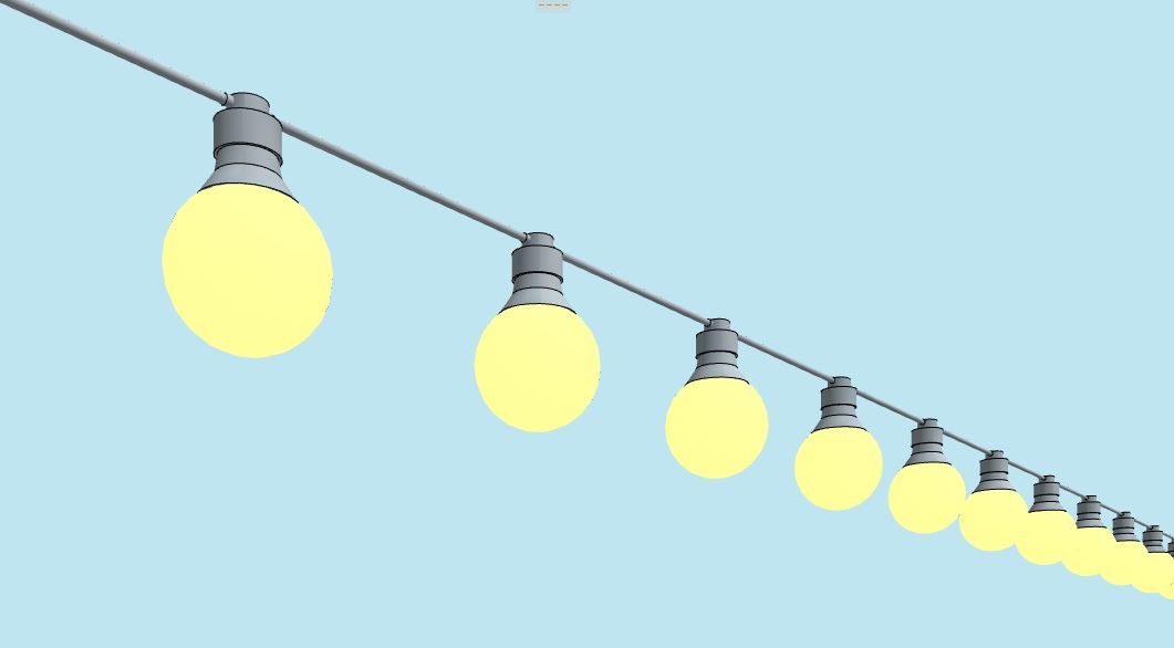 BIMcomponents.com — Light Bulb Strip