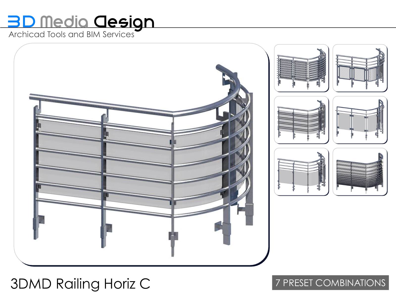 BIMcomponents.com — 3DMD Railing Horiz C Demo