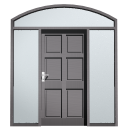 BIMcomponents.com — Arch Door 2 Sidelights Transom 16