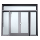 BIMcomponents.com — Double Door with 2 Sidelights Transom 16