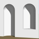 BIMcomponents.com — Wall Niche Arch Top 16