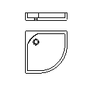 BIMcomponents.com — Shower Tray Corner Symbol 16