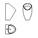BIMcomponents.com — Urinal 1 Symbol 16