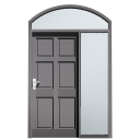 BIMcomponents.com — Arch Door with Sidelight on Side 1 and Transom 17