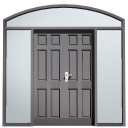 BIMcomponents.com — Arch Double Door, 2 Sidelights, Transom 17