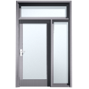 BIMcomponents.com — Door with Sidelight on Side 1 and Transom 17