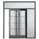BIMcomponents.com — Sliding Door with Sidelight on Side 1 and Transom 17
