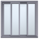 BIMcomponents.com — 4-Sash Sliding Window 17