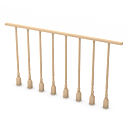 BIMcomponents.com — Rail Wooden Balustrade 17