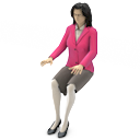 BIMcomponents.com — Woman Sitting 17