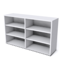 BIMcomponents.com — Wall cabinet without door 2 adjustable shelves 1200x330