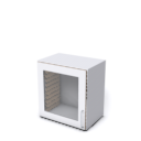 BIMcomponents.com — Wall cabinet 1 glass door with ABS 700x656x450