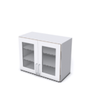 BIMcomponents.com — Wall cabinet 2 glass door 2 shelves 700x912x450