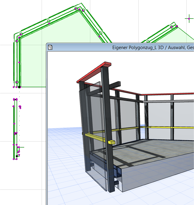 BIMcomponents.com — Geländer Polygonal