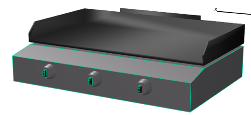 BIMcomponents.com — Plancha 75 cm