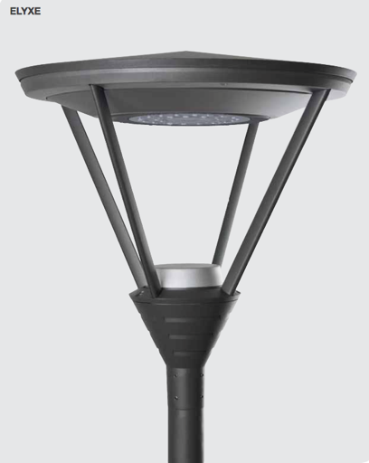 BIMcomponents.com — Candélabre ECLATEC-ELYXE LED-mat de 4,00m