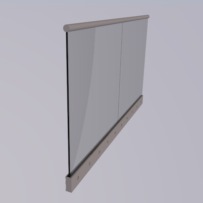 BIMcomponents.com — Q-Railing Easy Glass Fascia Mount