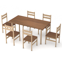 BIMcomponents.com — Dining Table Rectangle 18