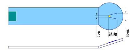 BIMcomponents.com — 17 Наклонный круг с V-образным препятствием