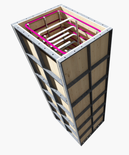 BIMcomponents.com — Cimbra Columna Cuadrada