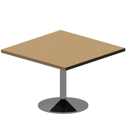 BIMcomponents.com — Table 42x42 with round leg