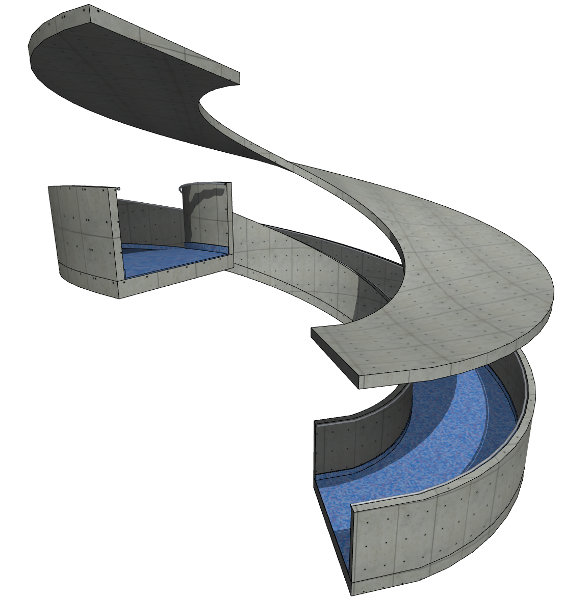 BIMcomponents.com — Rampe mit harmonisch anpassendem Gefälle - Winkel und Profile