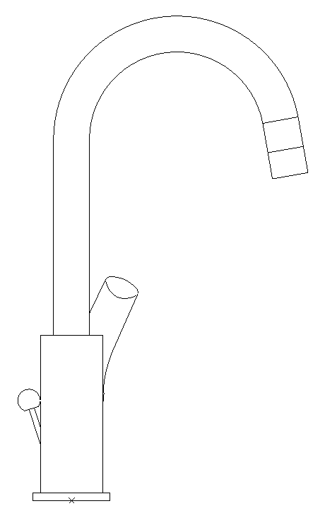 BIMcomponents.com — 2D_tap_004_side_210729