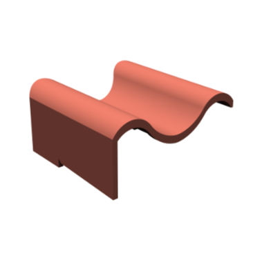 BIMcomponents.com — Construction_Roof_MONIER-Netherlands_OVH-200-mono-ridge-cloak-verge-lh-90