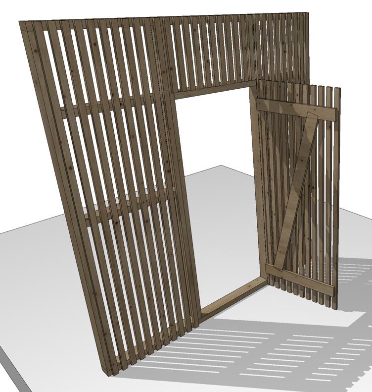 BIMcomponents.com — Lattenrostwand