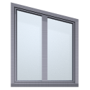 BIMcomponents.com — Double Sash Trapezoid Window